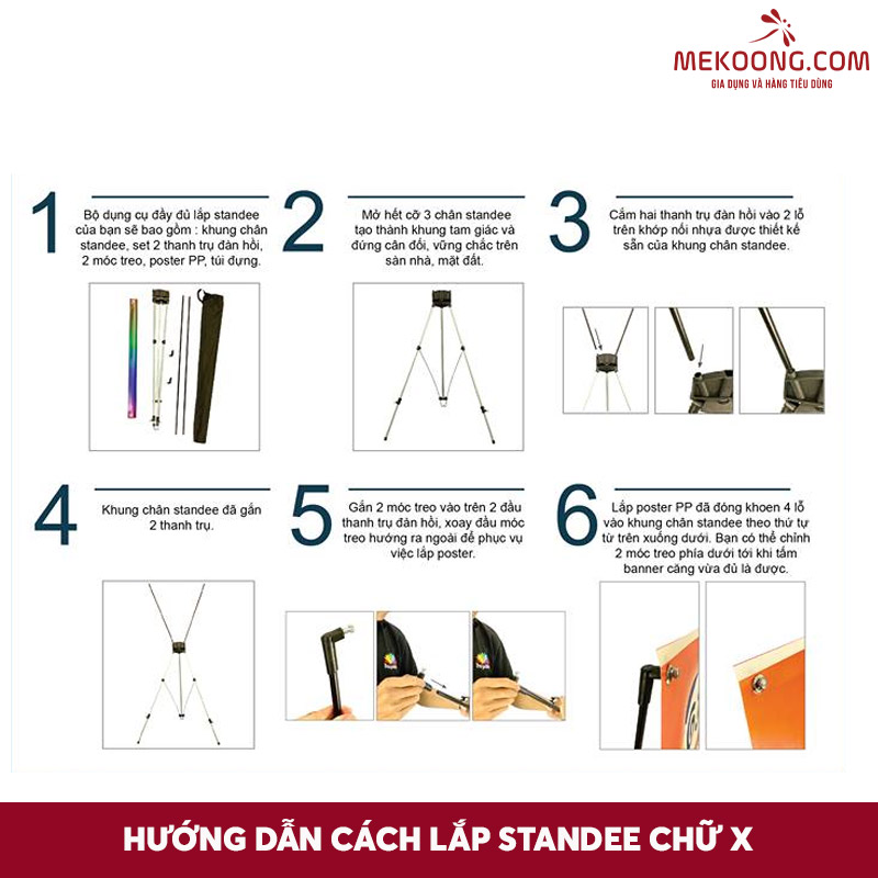 Chân Standee Chữ X, Giá Chữ X Giá Rẻ Tại TPHCM | Mekoong