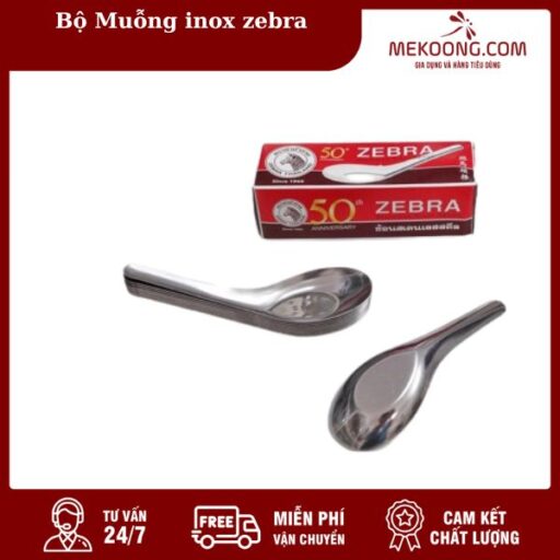 Bộ Muỗng Inox Zebra | Mekoong